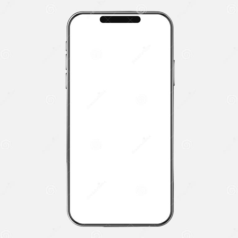 Mockup De Vetor De Telefone Celular. Smartphone Vazio Ilustração do ... Mockup De Vetor De Telefone Celular. Smartphone Vazio Ilustração do ...