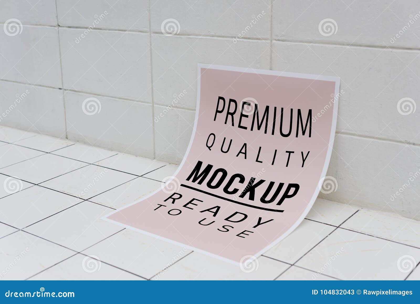 Mockup Design Space on Paper Board Stock Image - Image of show, board ...