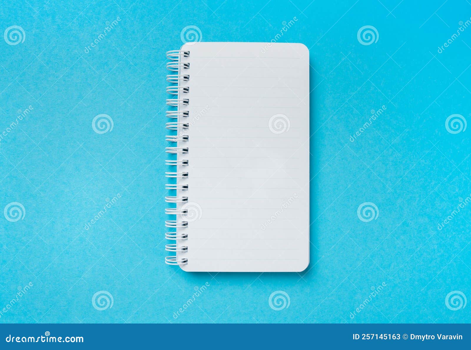 Mockup Empty Spring Notebook with Copy Space Stock Image - Image of ...