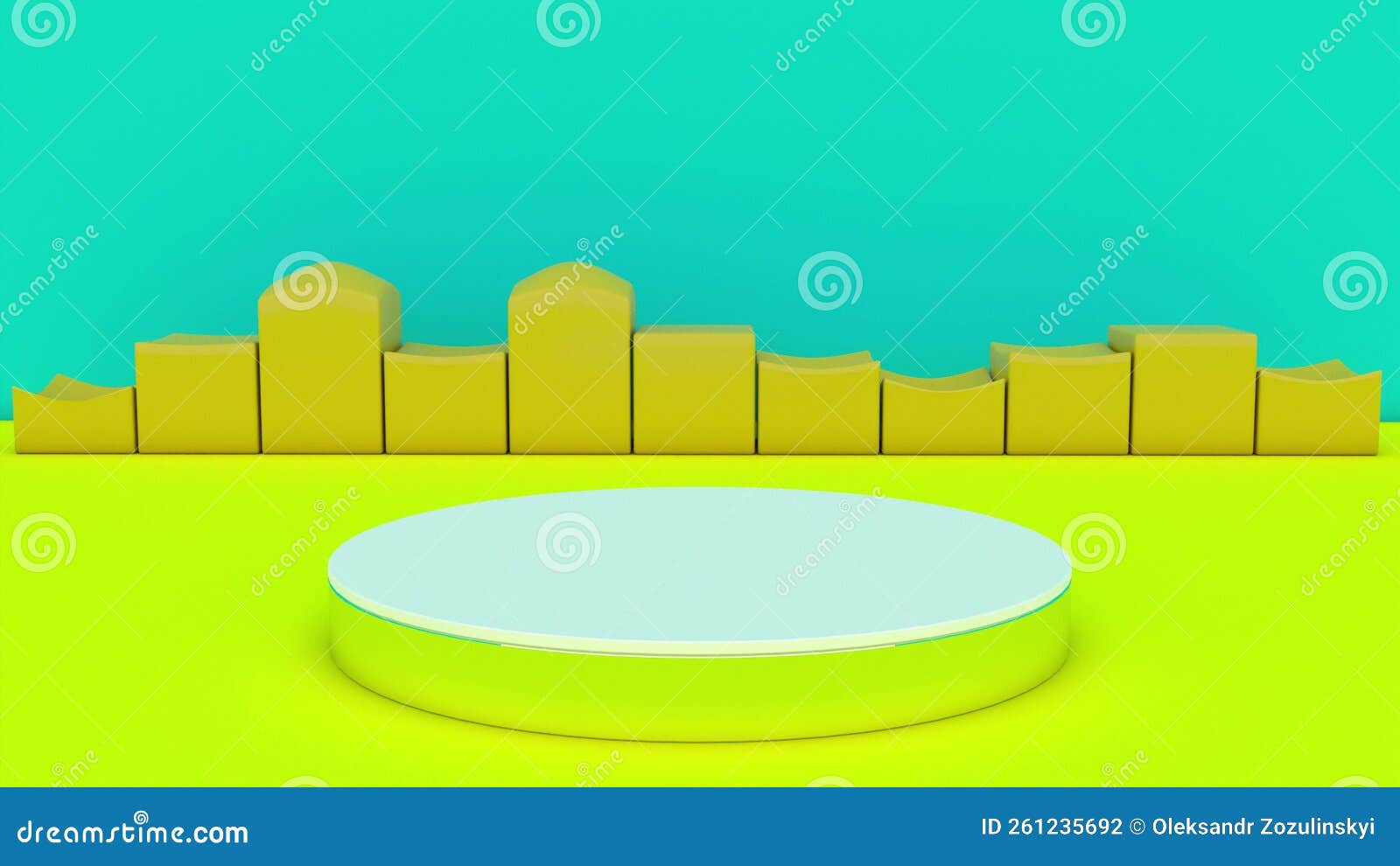 Mockup Empty Stage Modern Minimal Abstract Background Intro 3d Stock ...