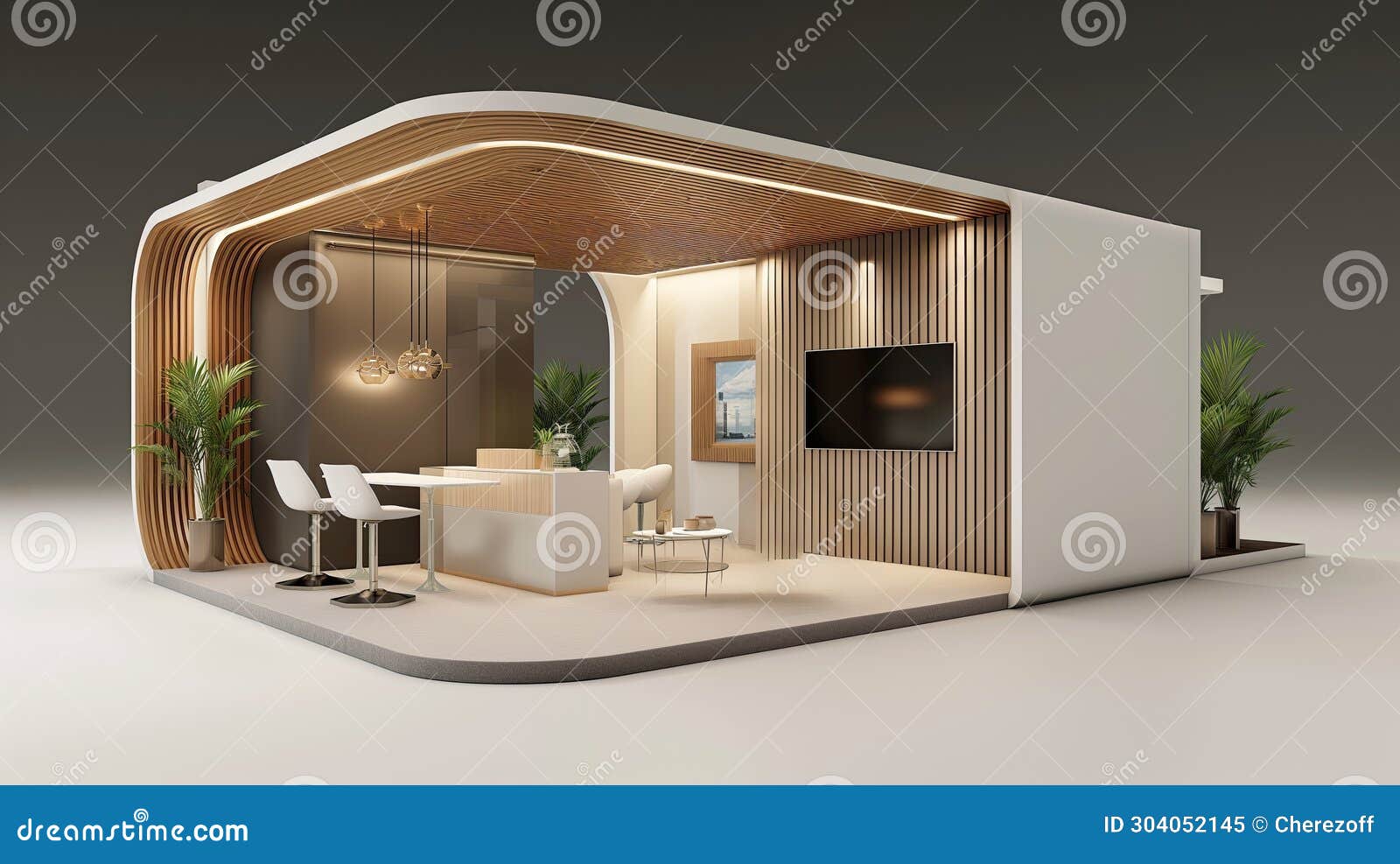 Exhibition booth mockup stock image. Image of trade - 304052145