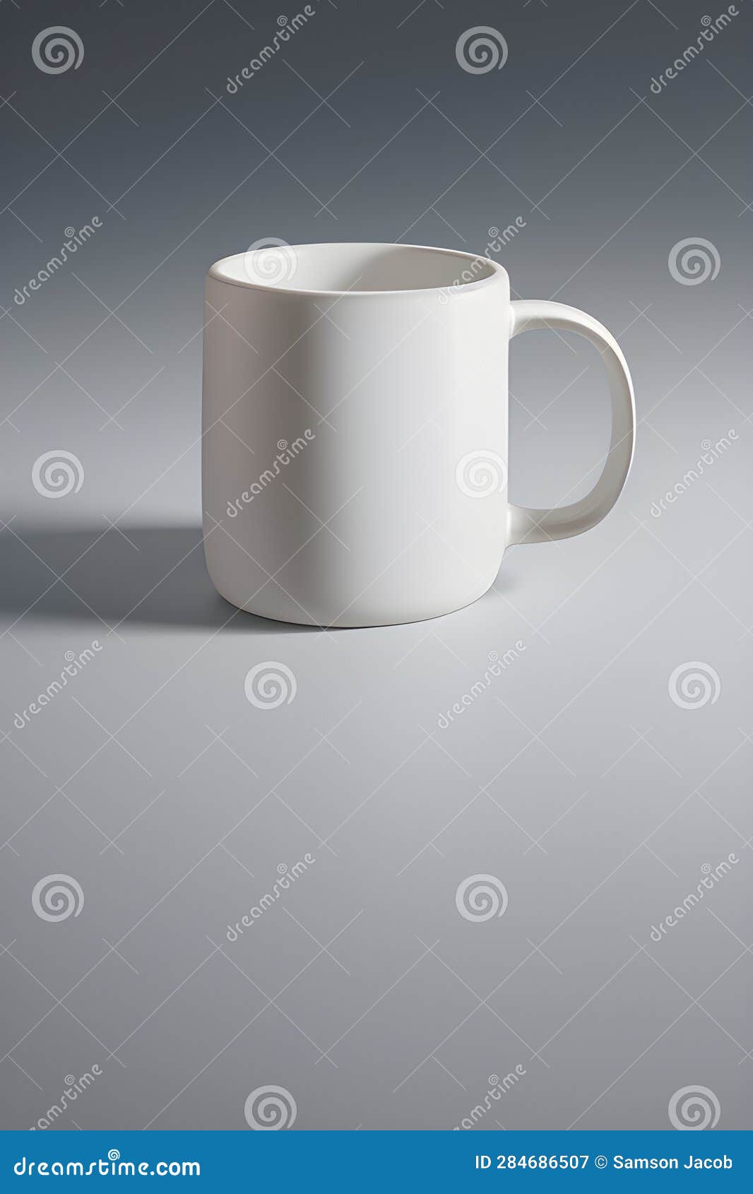 A Single Ceramic Mug Mockup Design Generated by Ai Stock Illustration ...