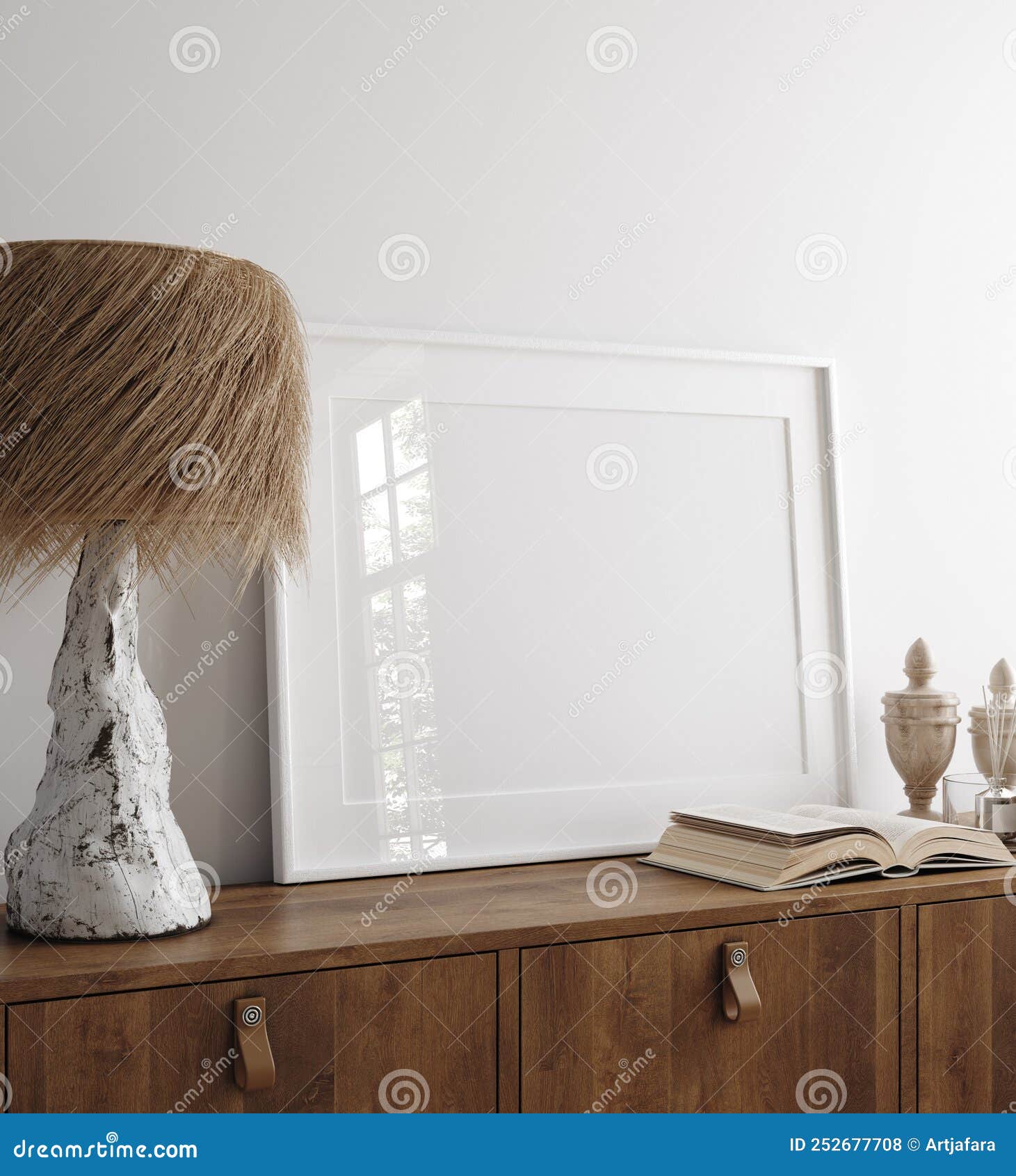 Close Up Of Modern Designer Workplace In Modern Office Interior With ...