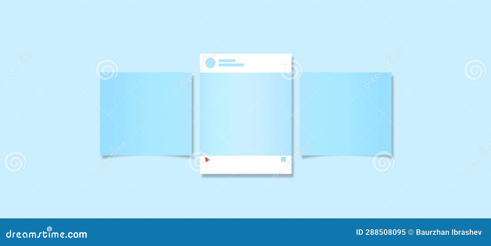 Mockup Frame Social Media Post Template, Post Sticker Template Frame ...