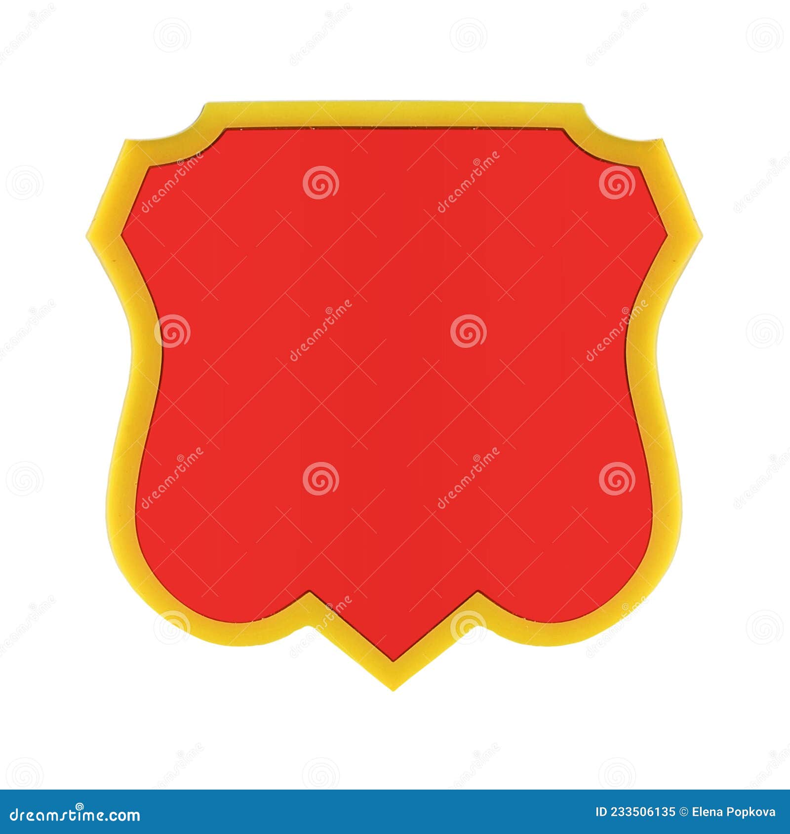 Mockup Gothic Shield for Creating a Coat of Arms Isolated on White ...