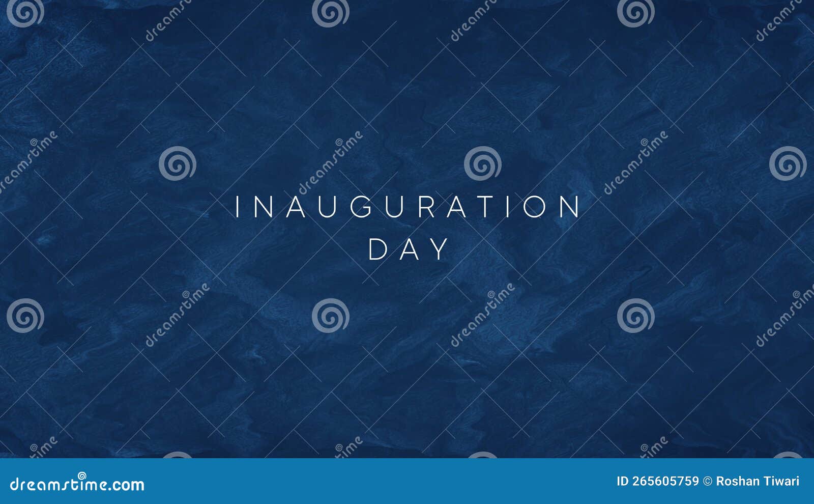 Happy Inauguration Day with Blue Wavy Background Stock Illustration ...