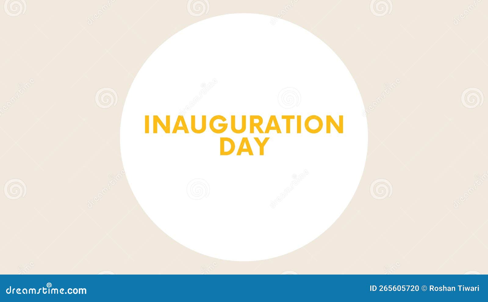 Happy Inauguration Day in Circle Stock Illustration - Illustration of purpose, colorful: 265605720