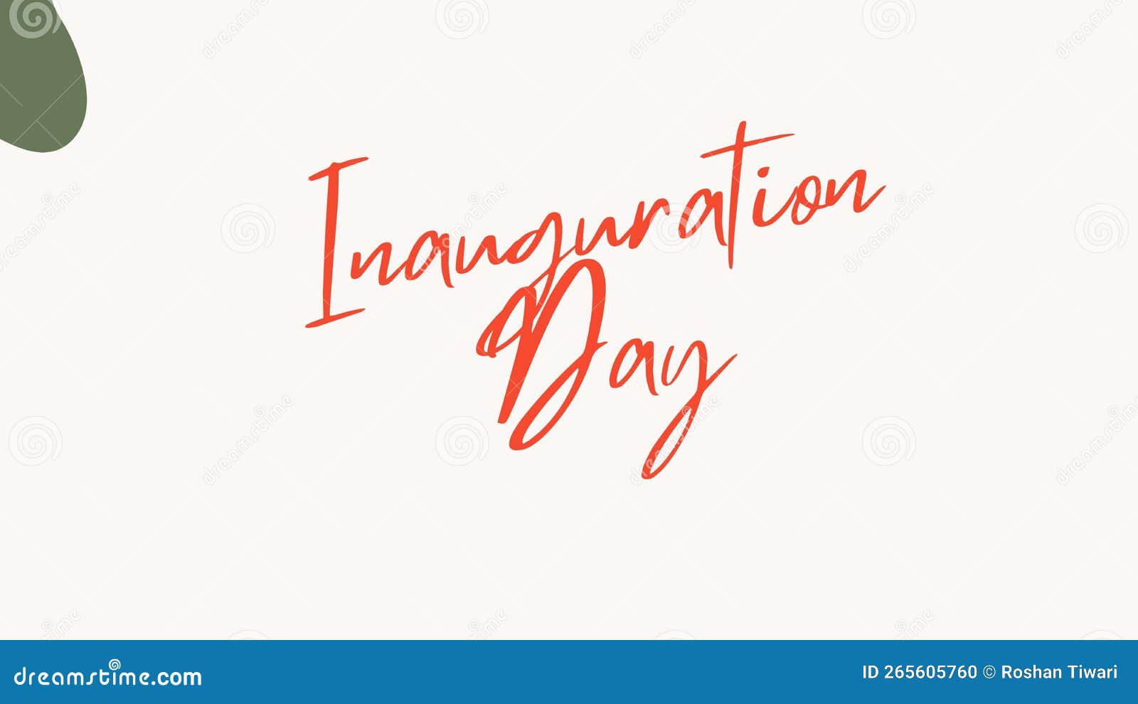Happy Inauguration Day with Leaf Stock Illustration - Illustration of ...
