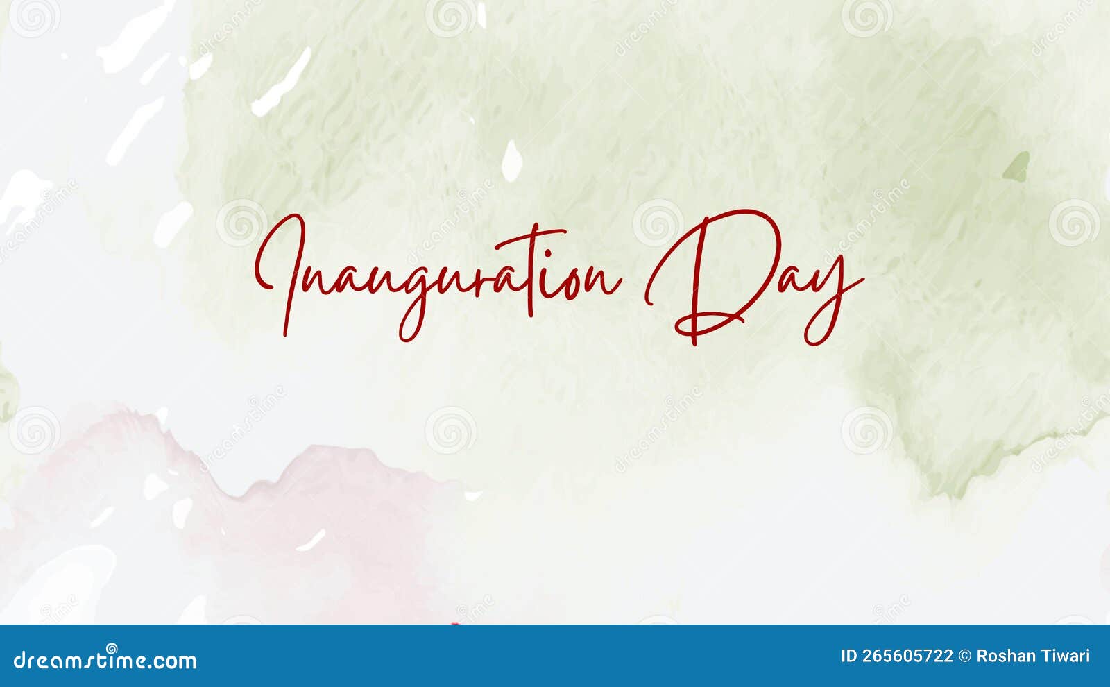 Happy Inauguration Day Painted Background Stock Illustration ...