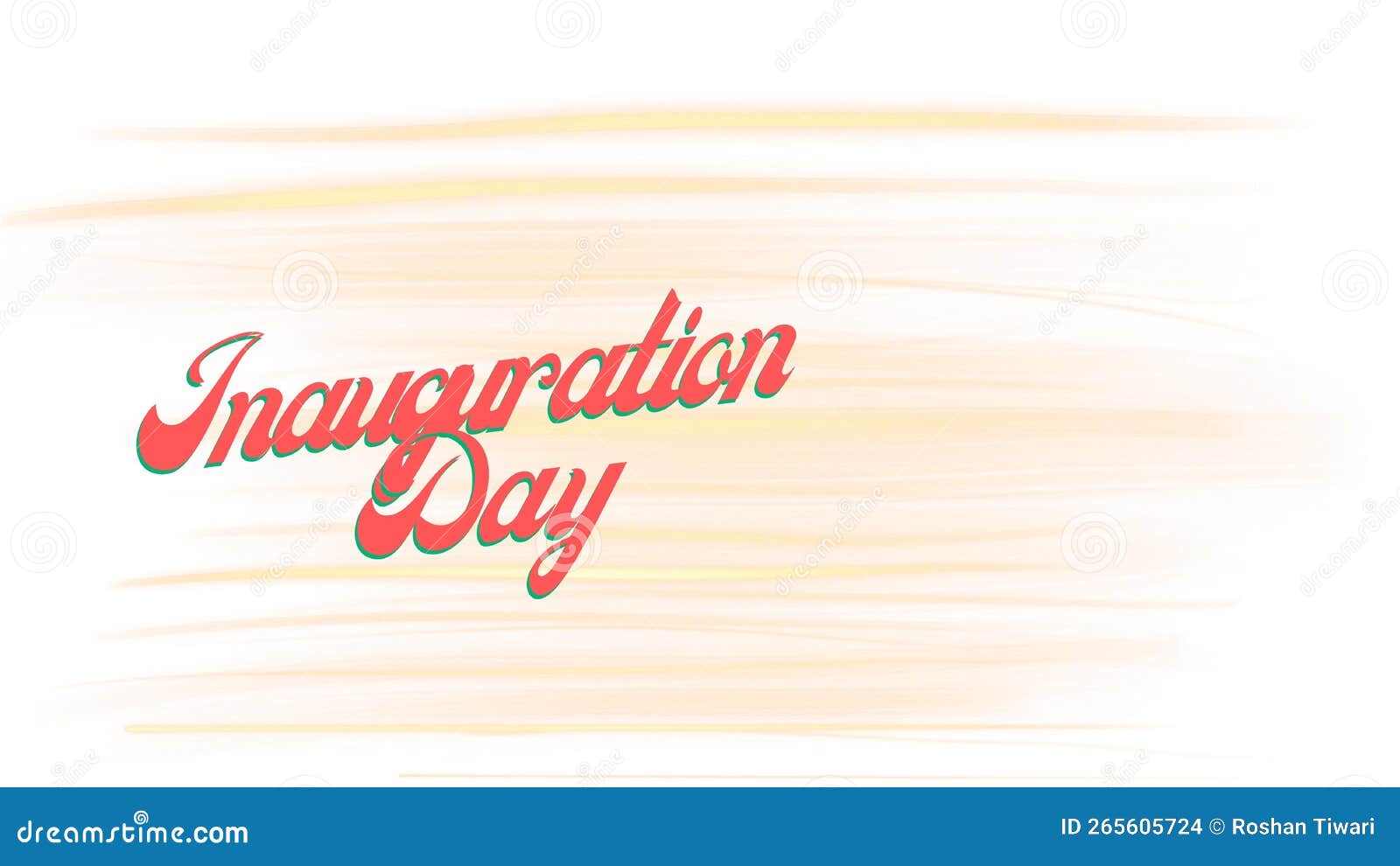 Happy Inauguration Day Wish Image Stock Illustration - Illustration of ...