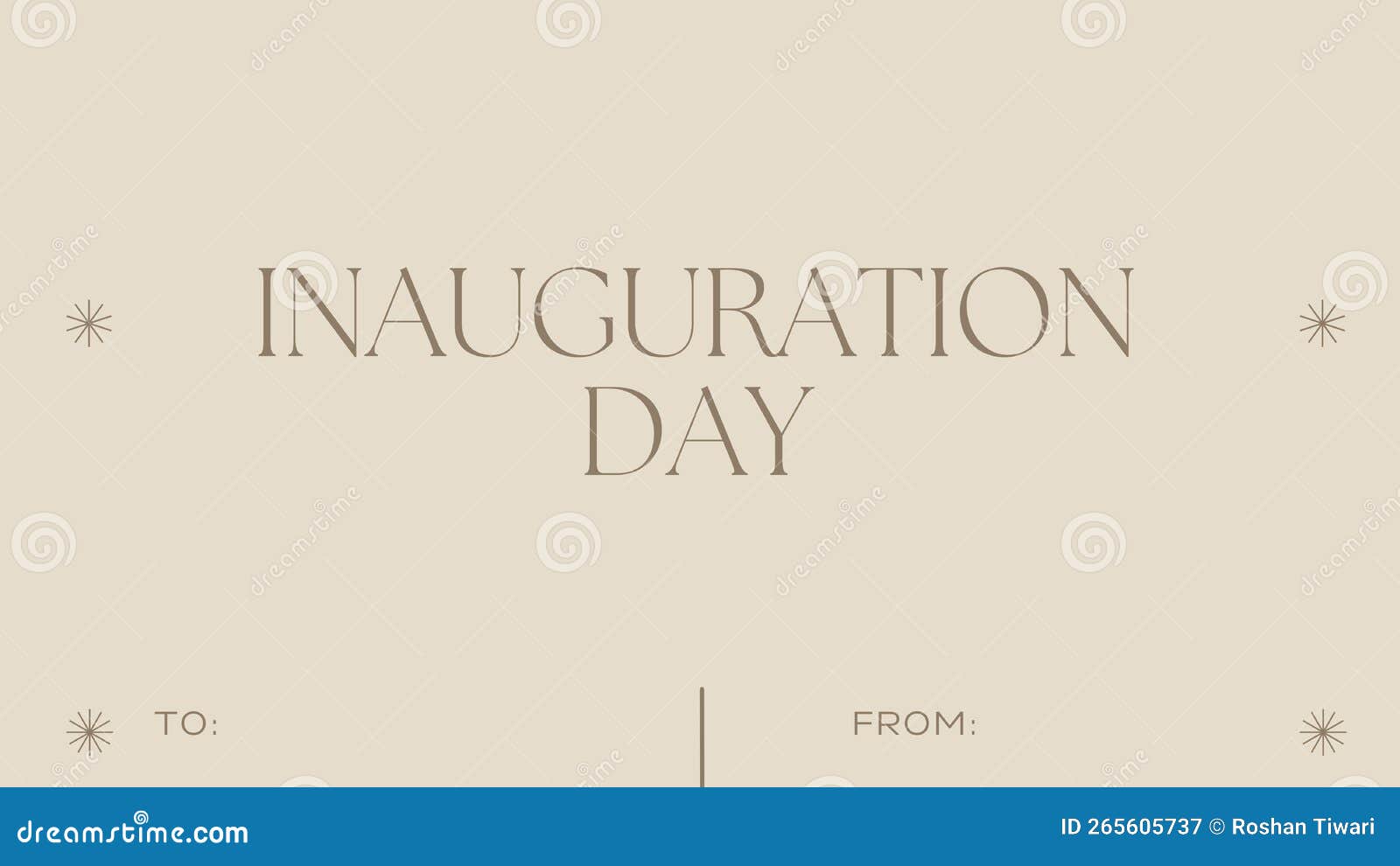 Happy Inauguration Day Wish Image Stock Illustration - Illustration of ...