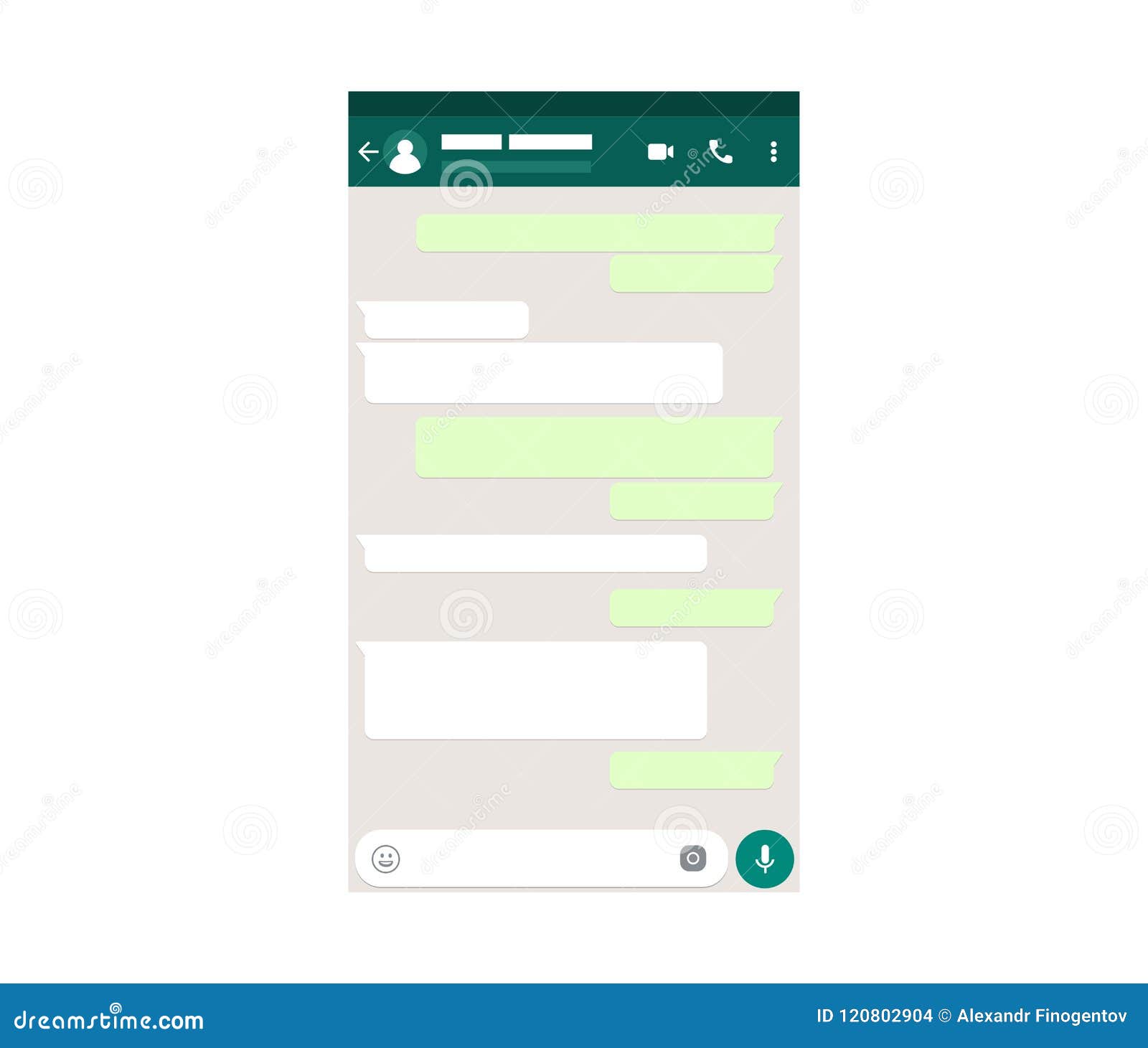 Mockup of Mobile Messenger. Chat App Template. Modern Design. Vector ... Mockup of Mobile Messenger. Chat App Template. Modern Design. Vector ...