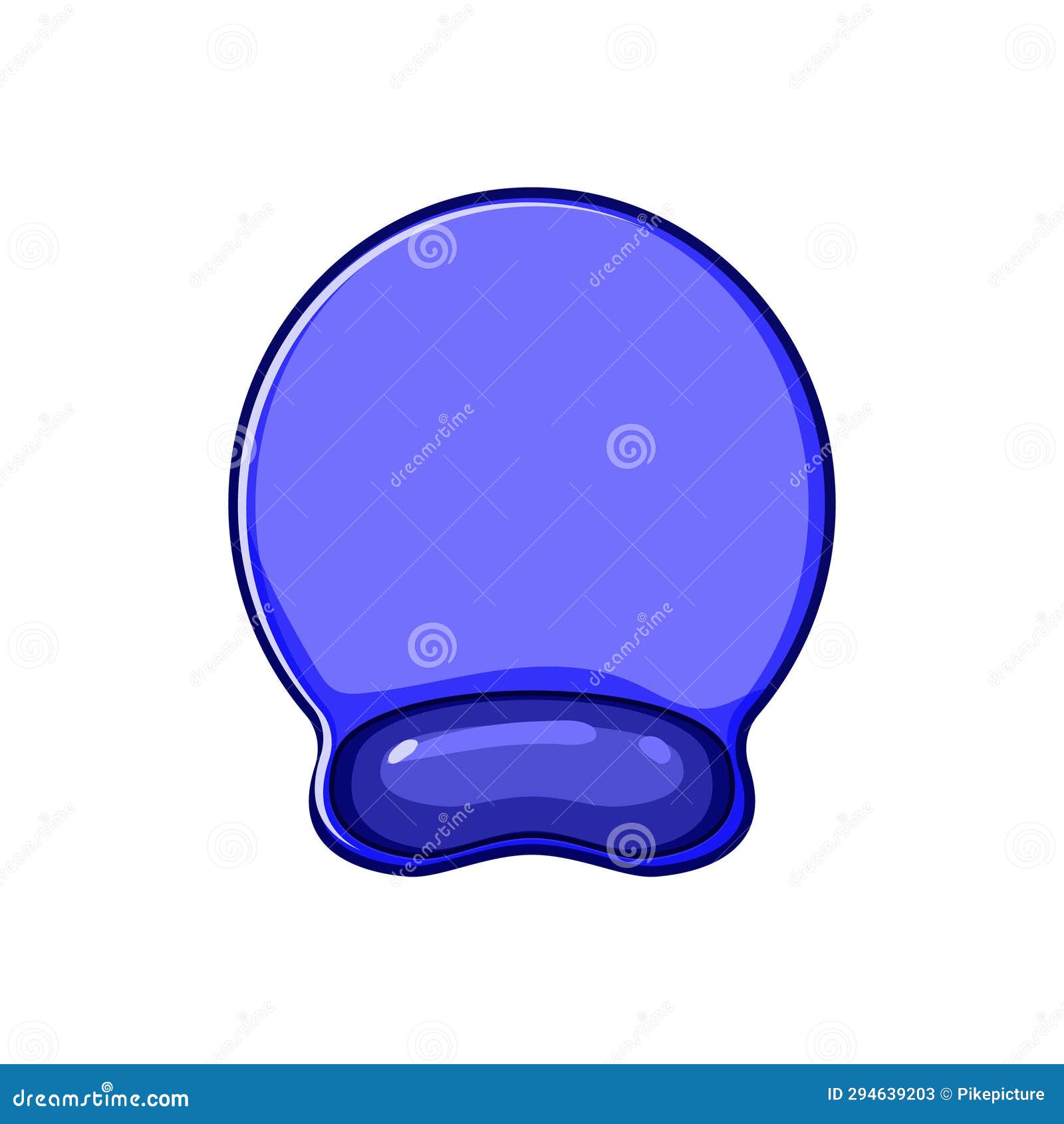 Mockup Mouse Pad Cartoon Vector Illustration Stock Illustration ...