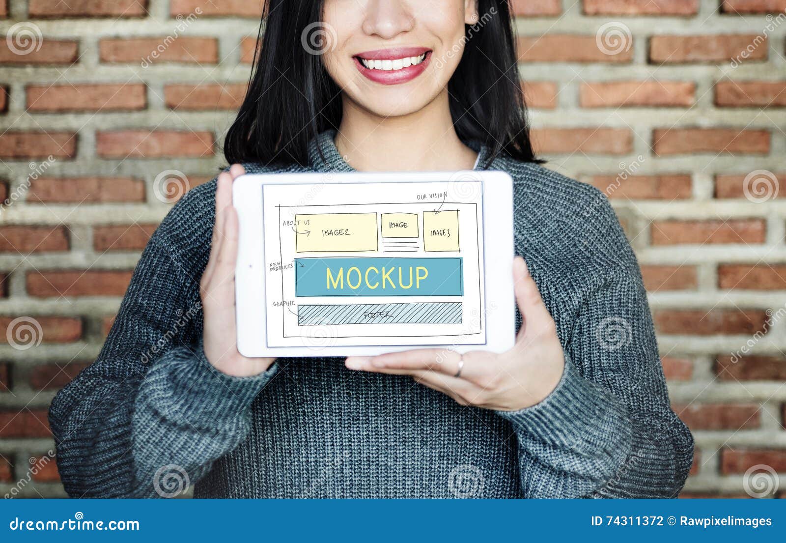 Mockup Object Imitate Model Replica Design Reproduce Concept Stock ...