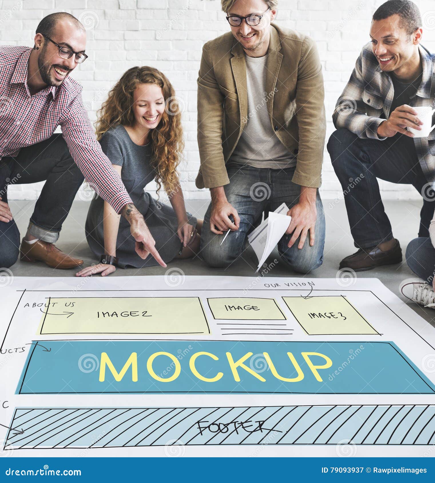 Mockup Object Imitate Model Replica Design Reproduce Concept Stock ...