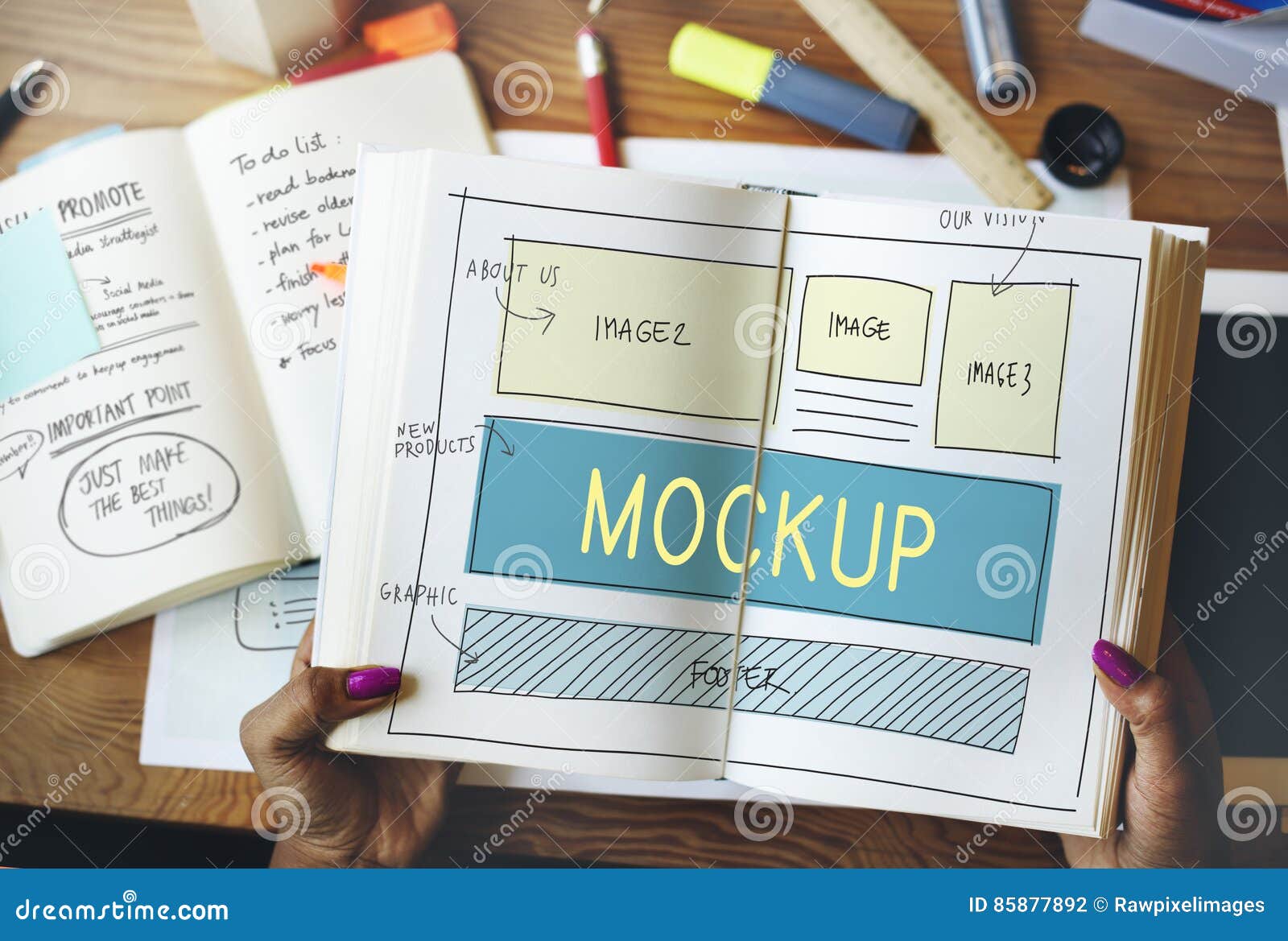 Mockup Object Imitate Model Replica Design Reproduce Concept Stock ...