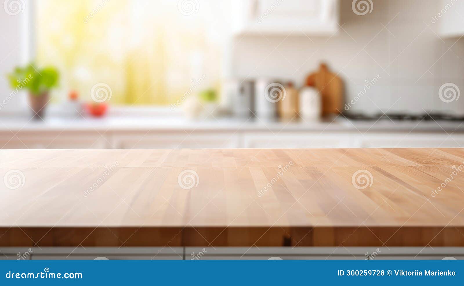 Mockup for Product Display on a Wooden Countertop Stock Illustration ...