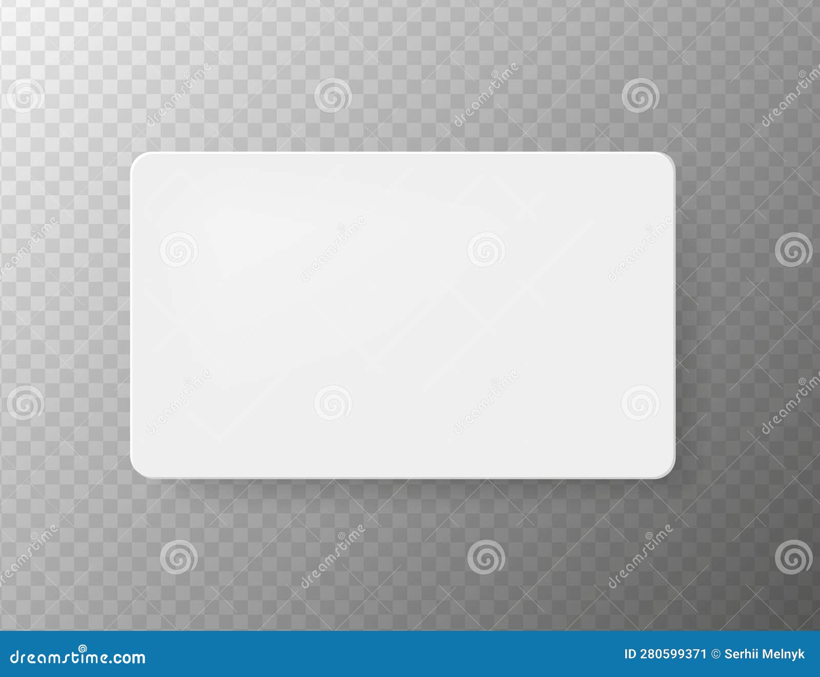 Mockup realistic card stock vector. Illustration of contact - 280599371