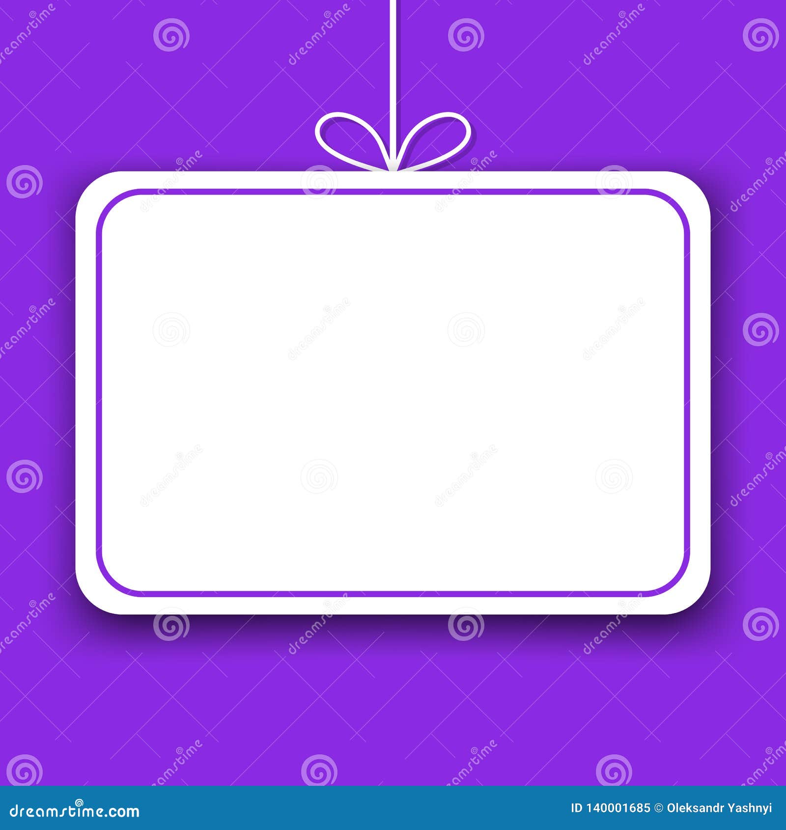 Mockup. Rectangle Paper Template With Space For Text Isolated On Proton ...