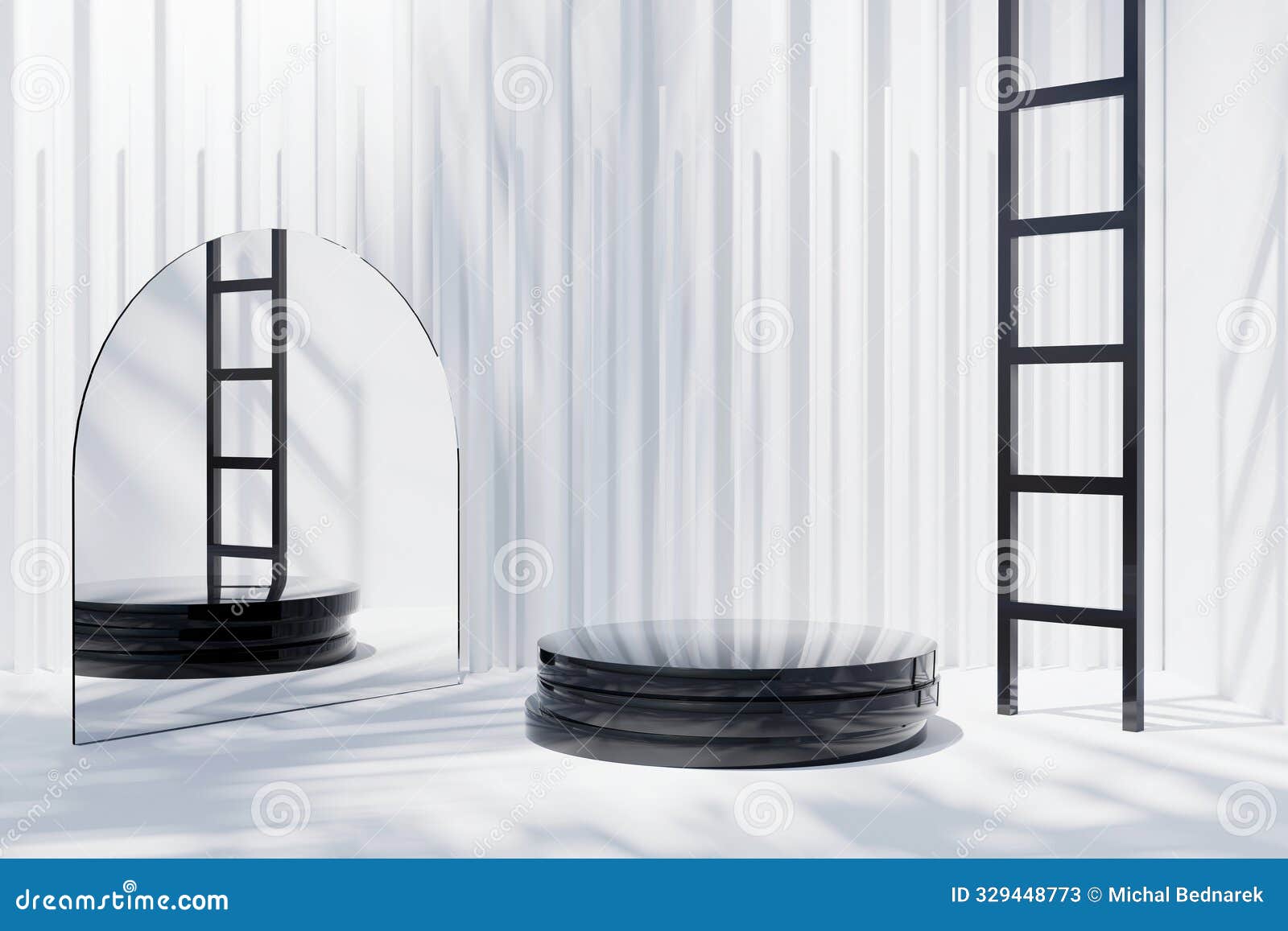 Ladder In Empty Room During Renovation Stock Image | CartoonDealer.com ...