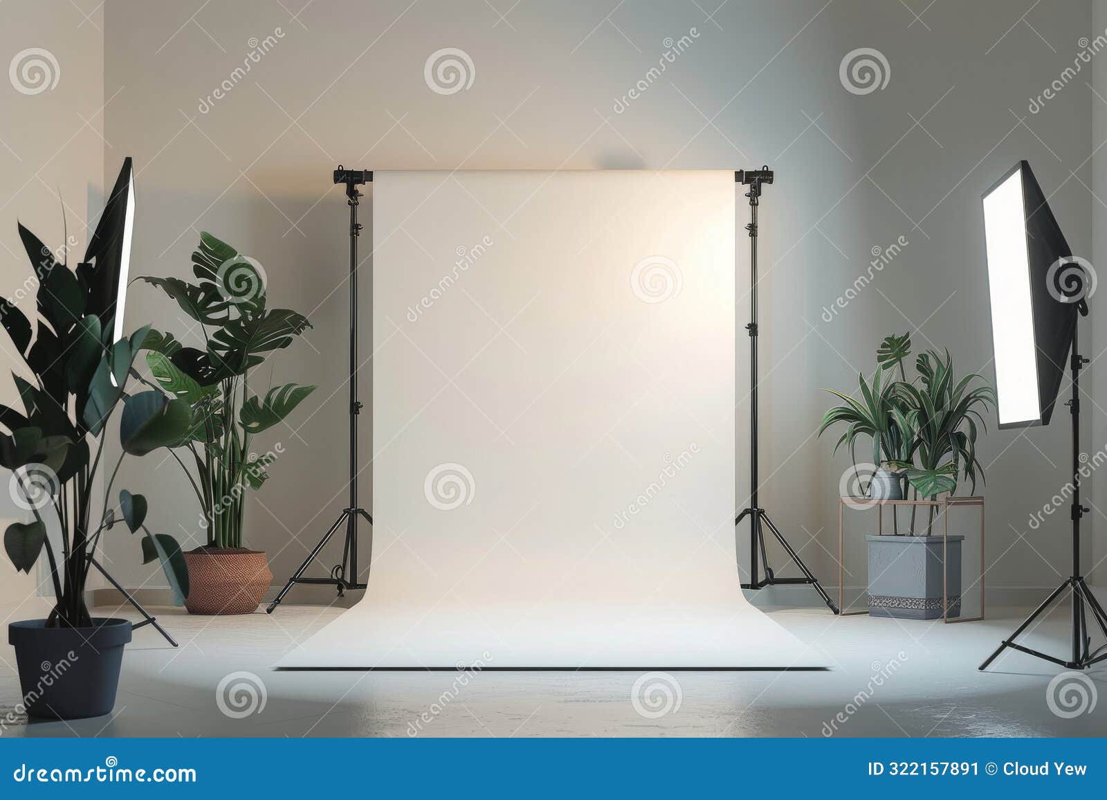 Mockup Setup Designed To Showcase Your Content Against a Blank Backdrop ...