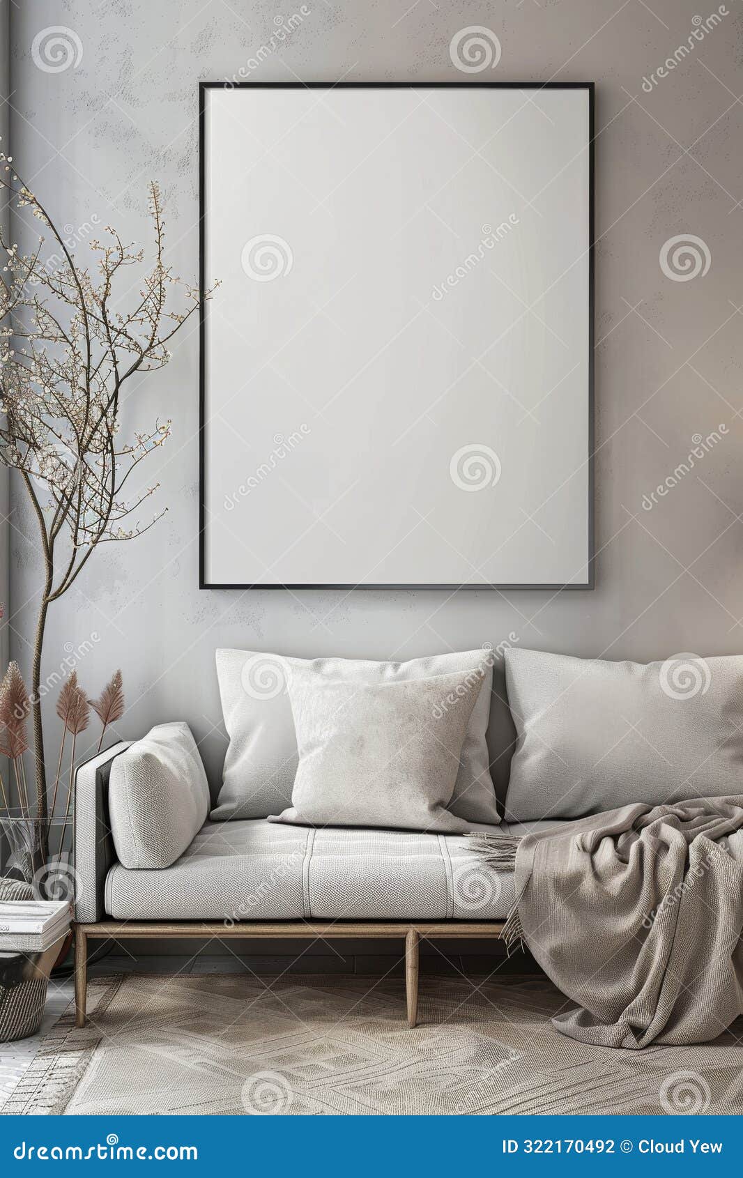 Mockup Setup Designed To Showcase Your Content Against a Blank Backdrop ...