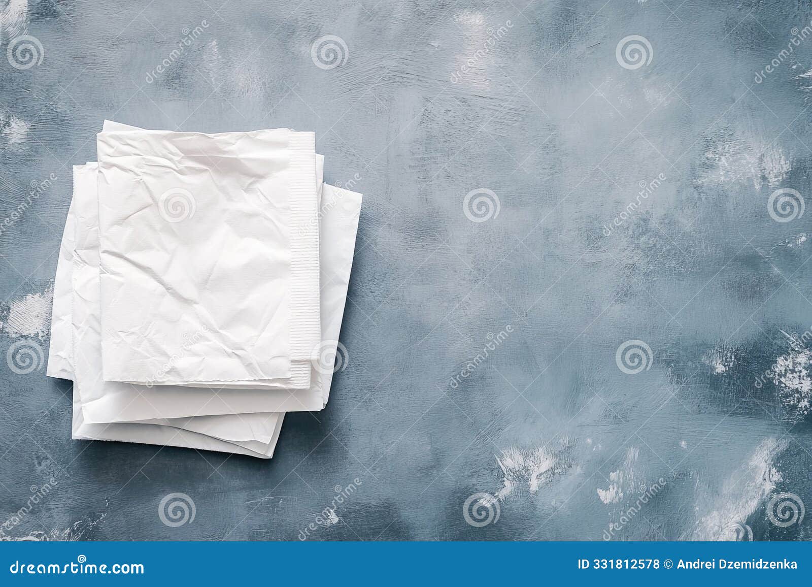 A Mockup of a Stack of Paper Napkins with Space for Your Logo or ...