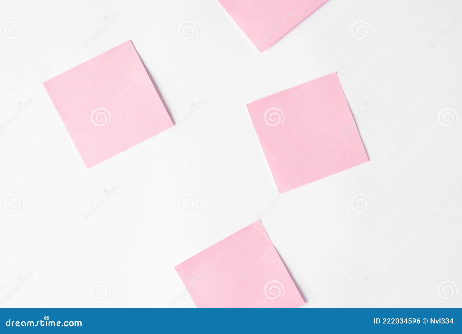 Mockup Stickers Set on White Background. Blank Pasted Stickers on White ...