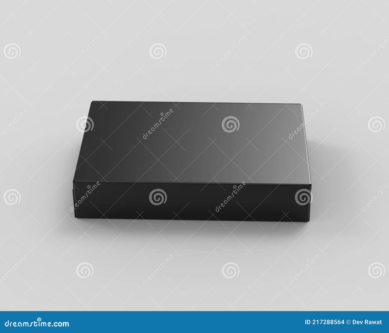 Blank Black Food Cardboard Box Mockup Template on Isolated White ...