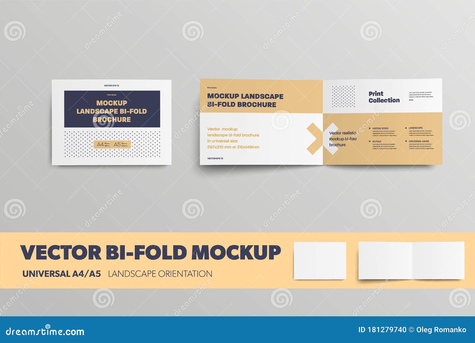 Folder Booklet Horizontal Set Stock Illustrations – 197 Folder Booklet ...