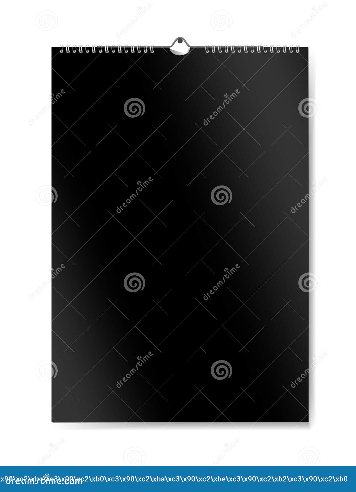 Mockup Wall Calendar on a Spring Illustration Isolated on a White ...