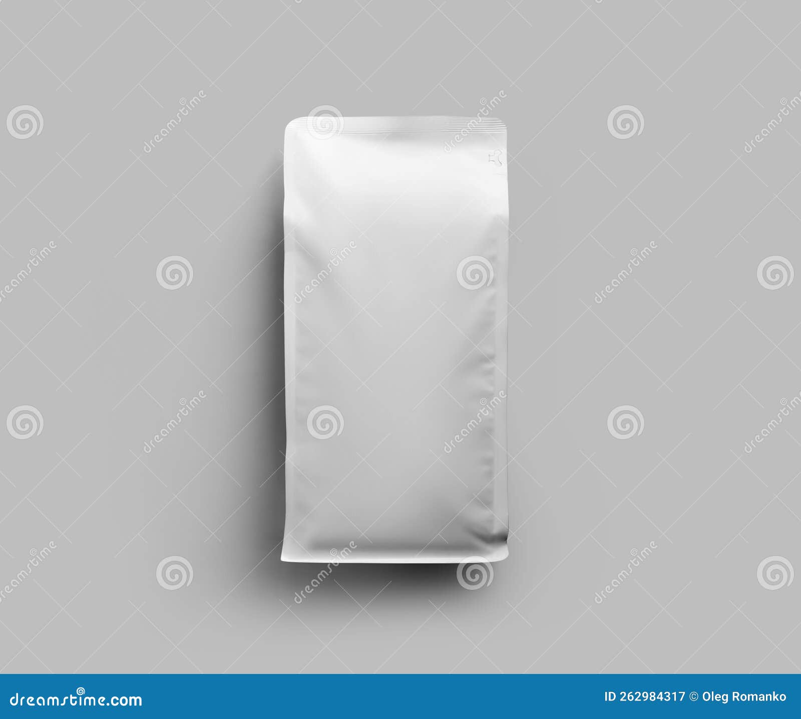 Mockup of White Gusset Packaging for Coffee Beans, Coffee Pouch for ...