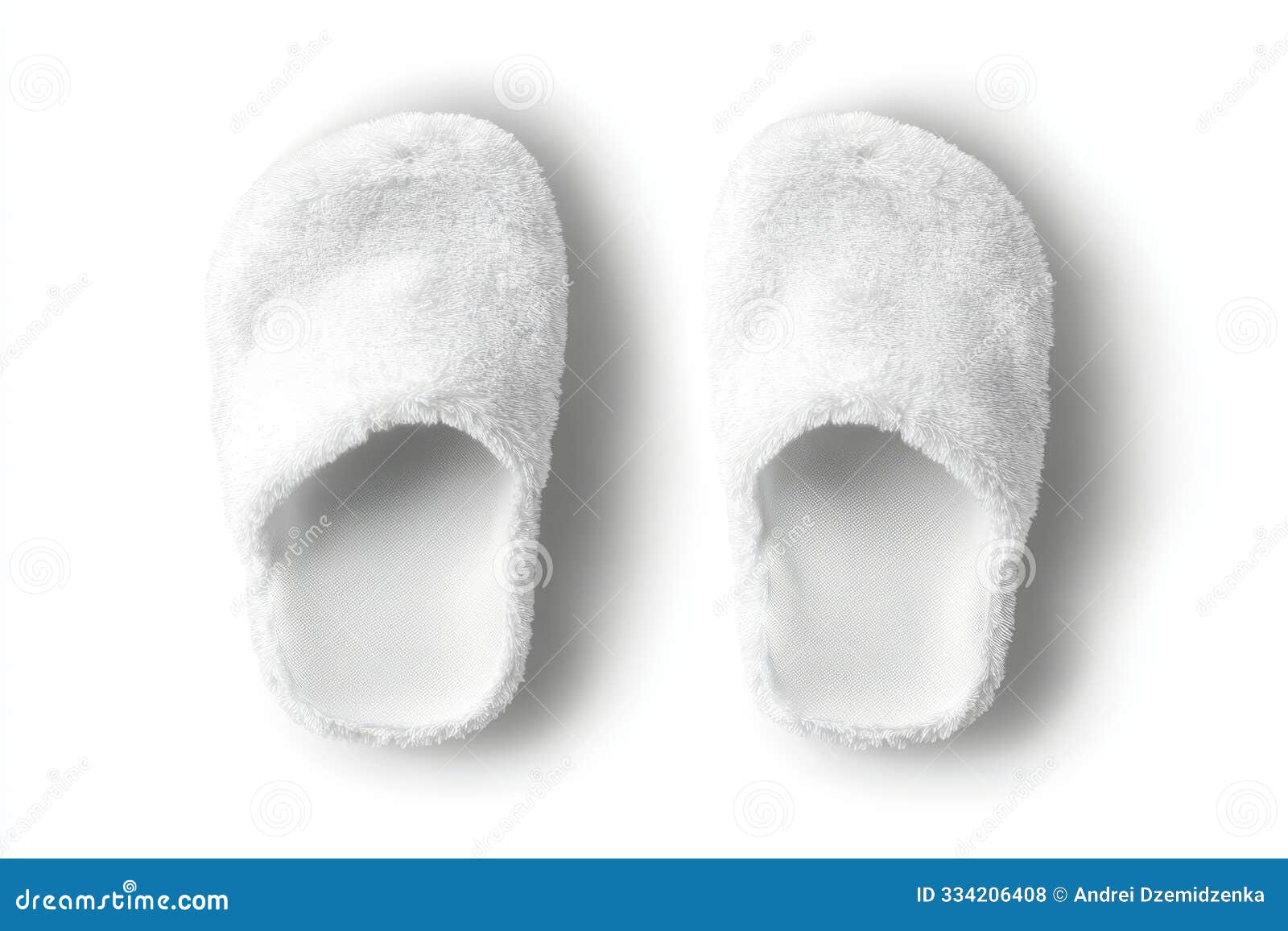 Mockup for White Slippers, Showing the Front, Back, and Top Views Stock ...