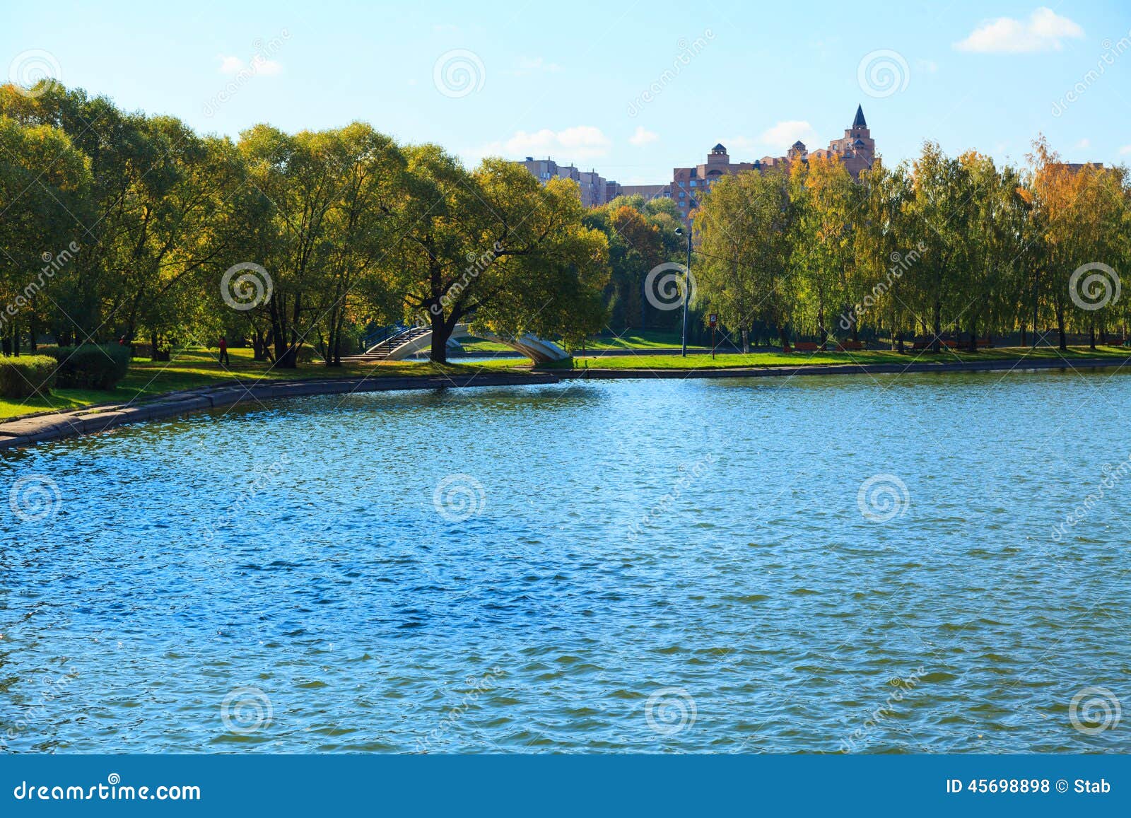 Mocsow park stock photo. Image of autumn, sunny, moscow - 45698898