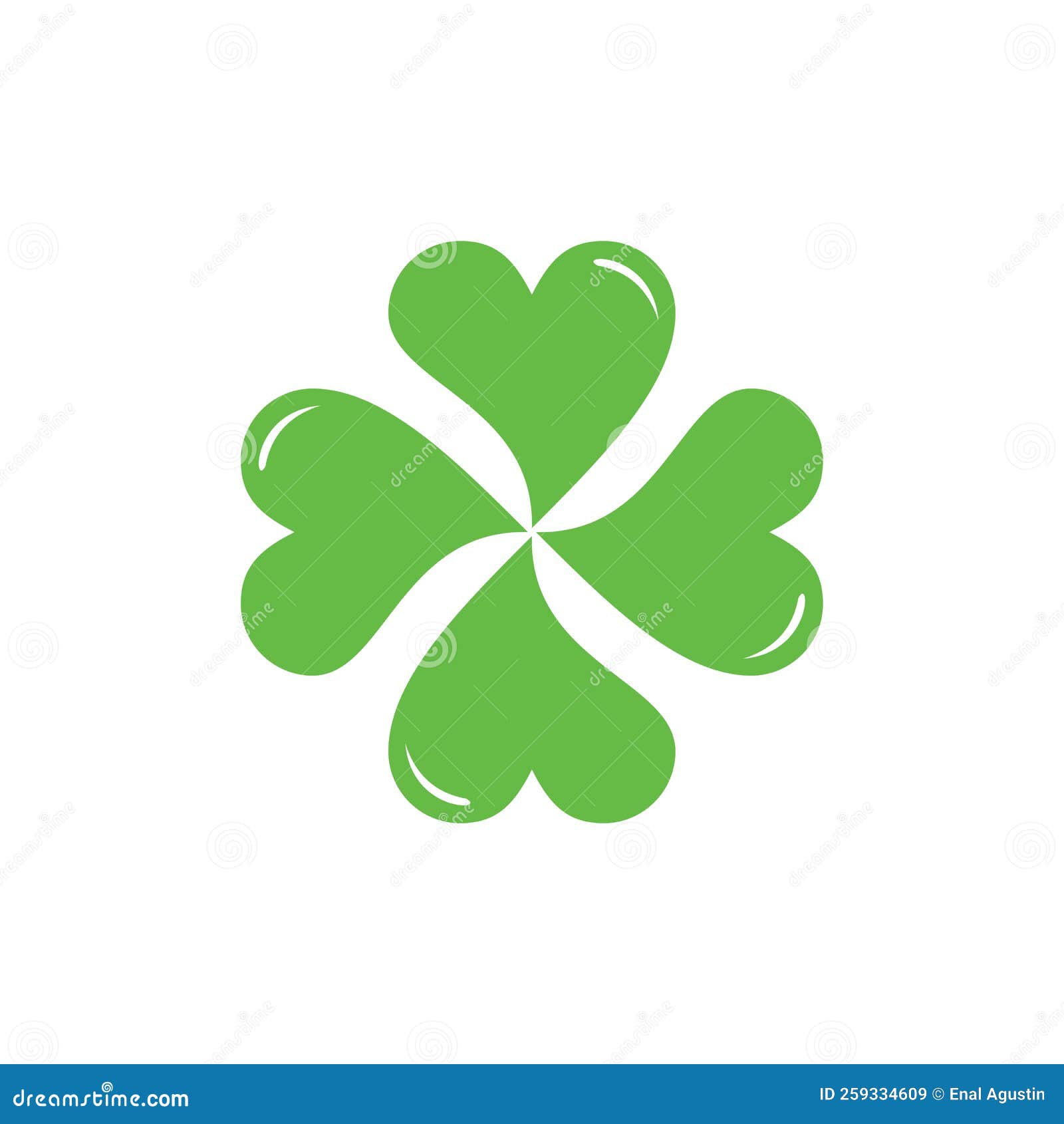 Modèle De Conception Du Logo Feuille De Trèfle Illustration de Vecteur ...
