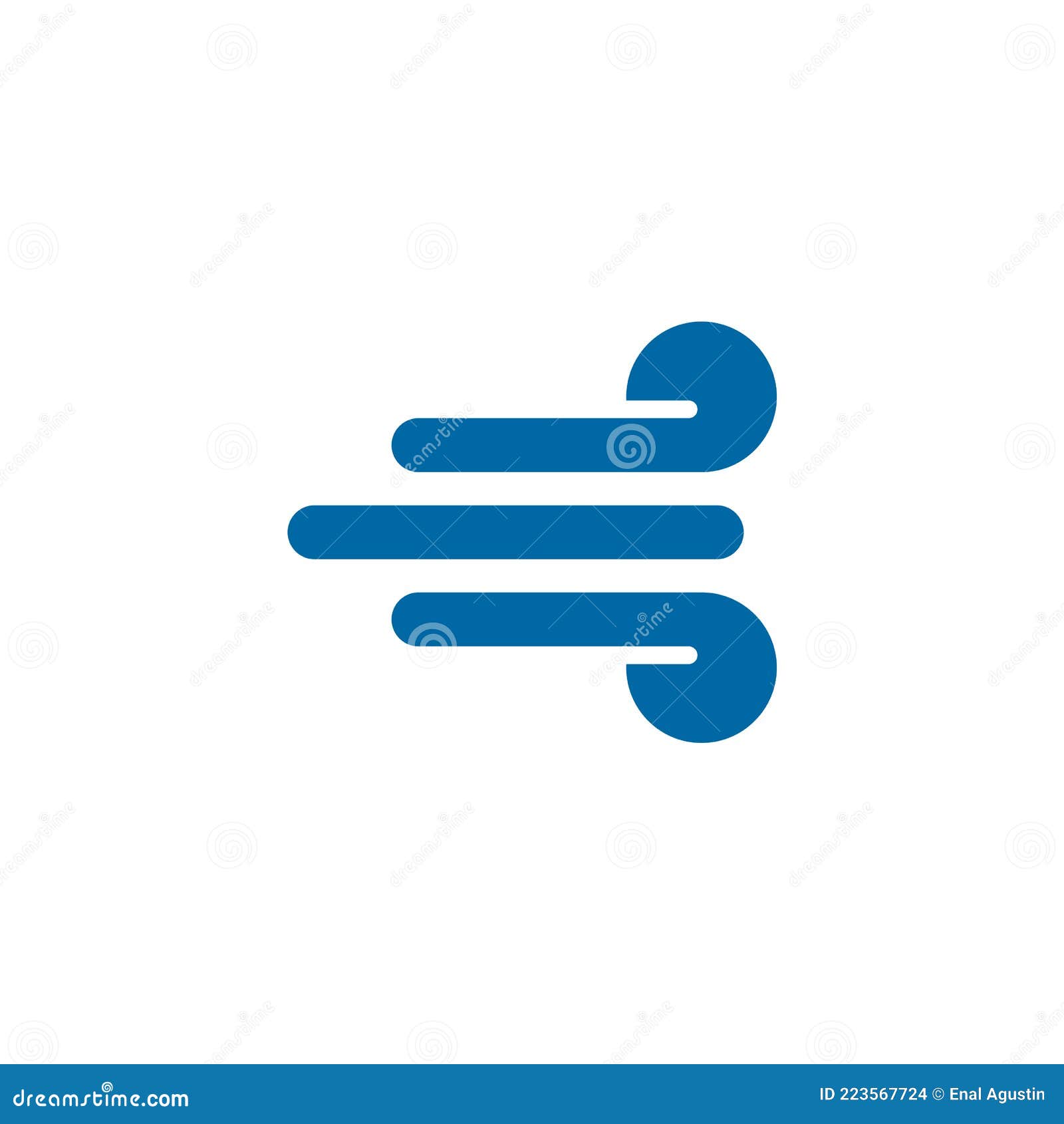 Modèle De Conception Du Logo De L'icône Vent Illustration Stock ...