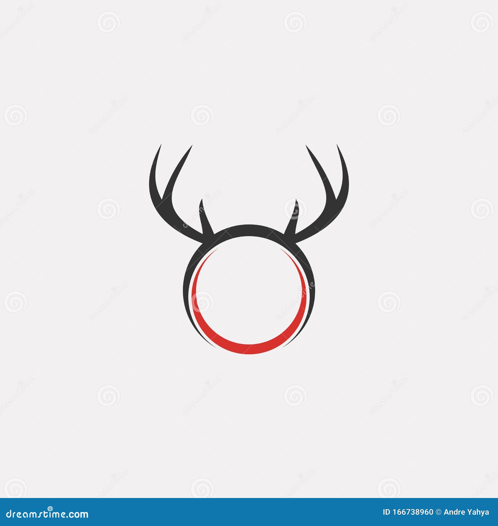 Modèle de logo de cerf illustration stock. Illustration du logo - 166738960