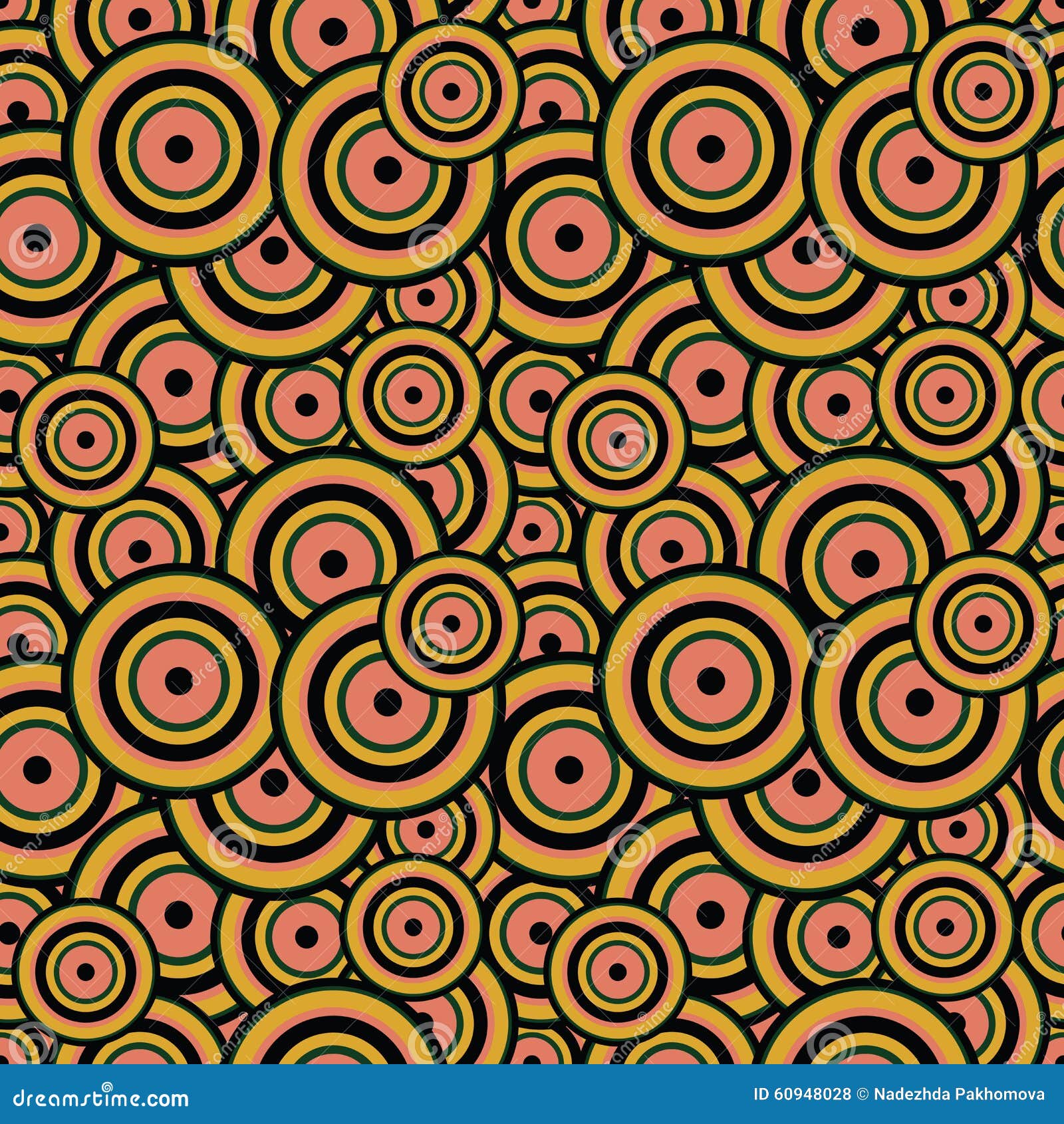 Modèle Des Cercles Concentriques Illustration de Vecteur - Illustration ...