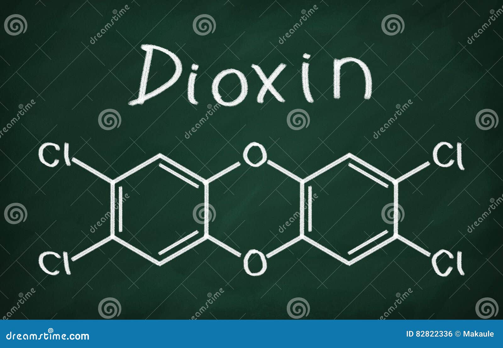 Modèle Structurel De DIOXINE Illustration Stock - Illustration du ...
