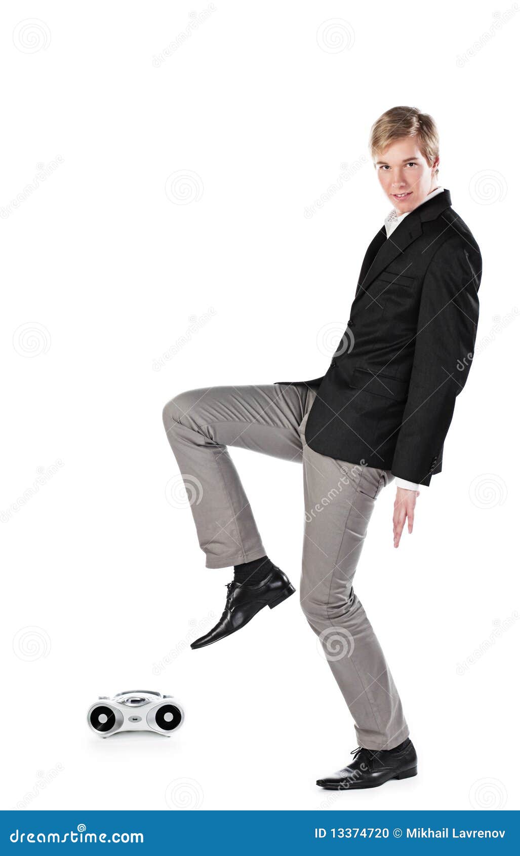 Mod boy stock photo. Image of blond, music, stereo, culture - 13374720