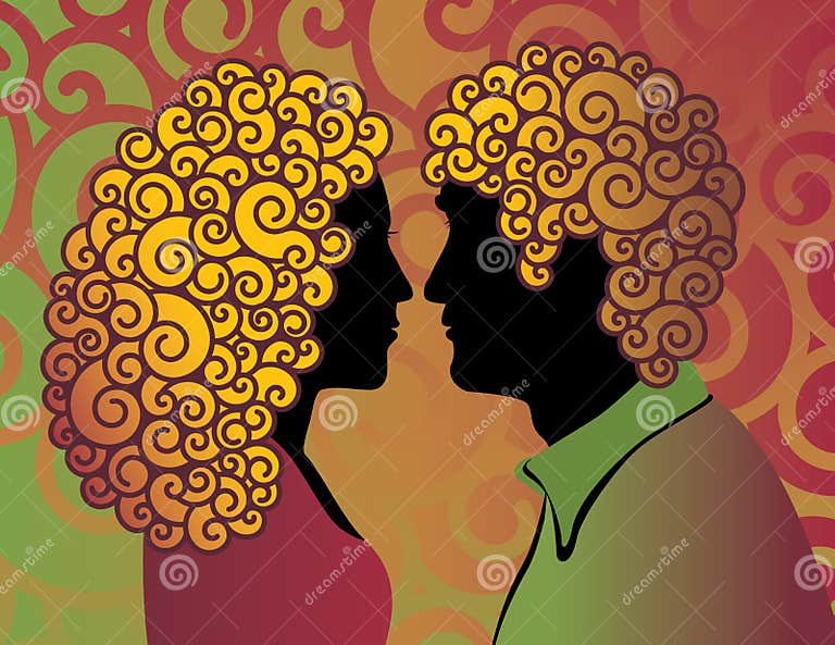 Mod Couple stock vector. Illustration of husband, girl - 9895417