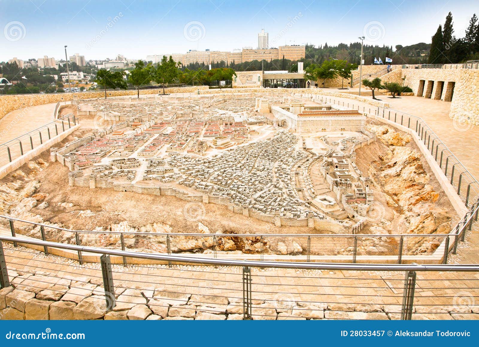 Mod?le De J?rusalem Antique, Isra Image stock - Image du bible, musée ...