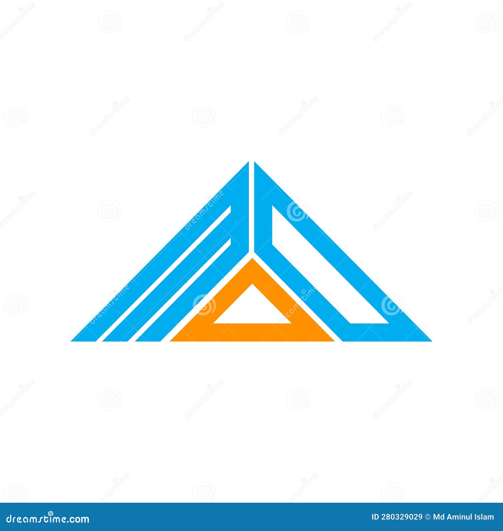 MOD Letter Logo Creative Design with Vector Graphic, MOD Simple and ...