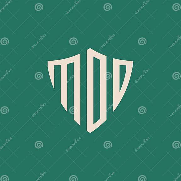Mod Shield Abstract Monogram Letter Mark Vector Logo Stock Vector ...