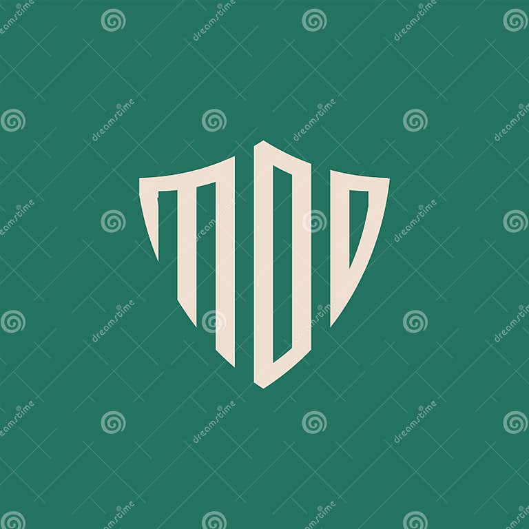 Mod Shield Abstract Monogram Letter Mark Vector Logo Stock Vector ...