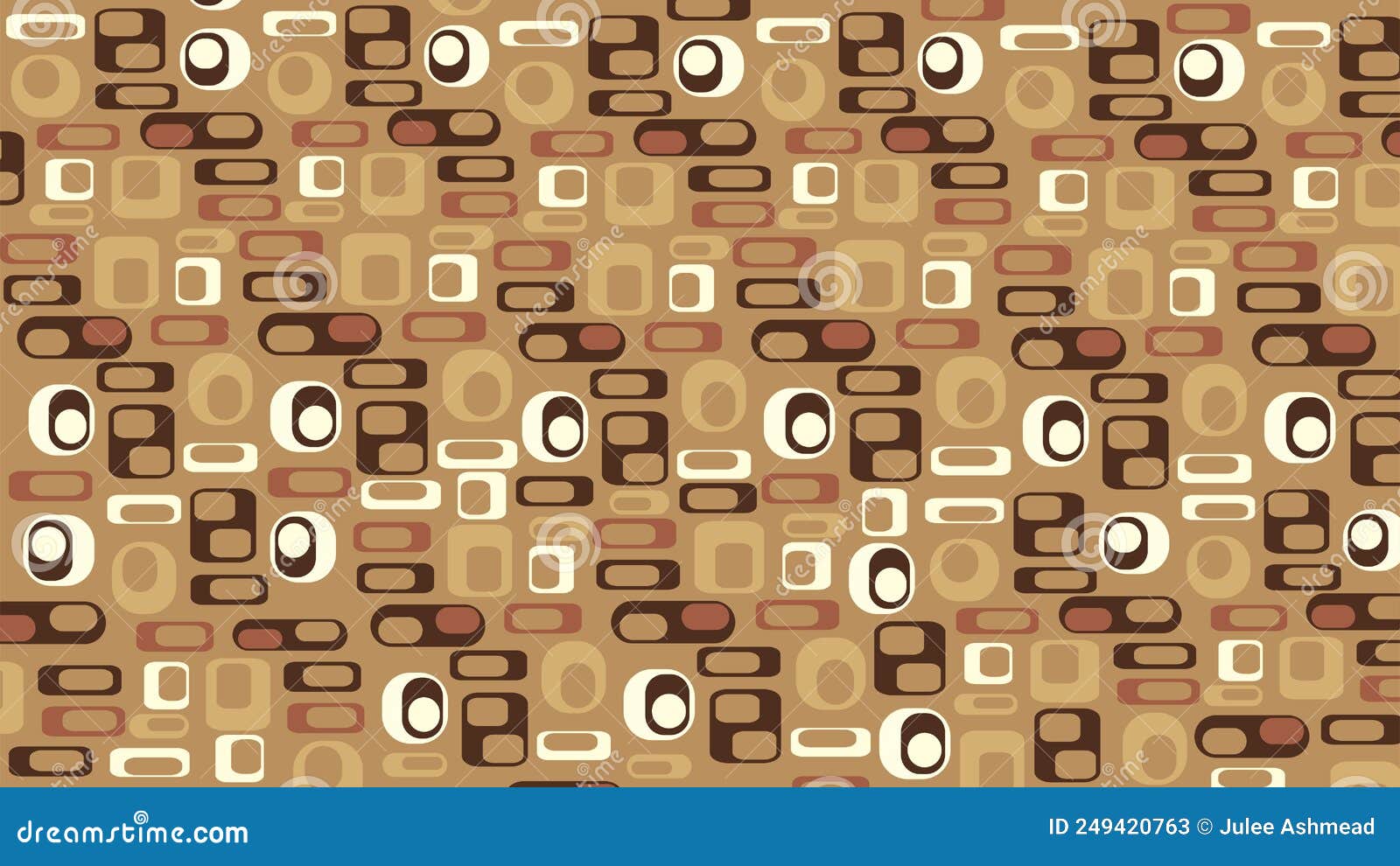 Mod Themed Wallpaper Vector Illustration Background Stock Vector ...