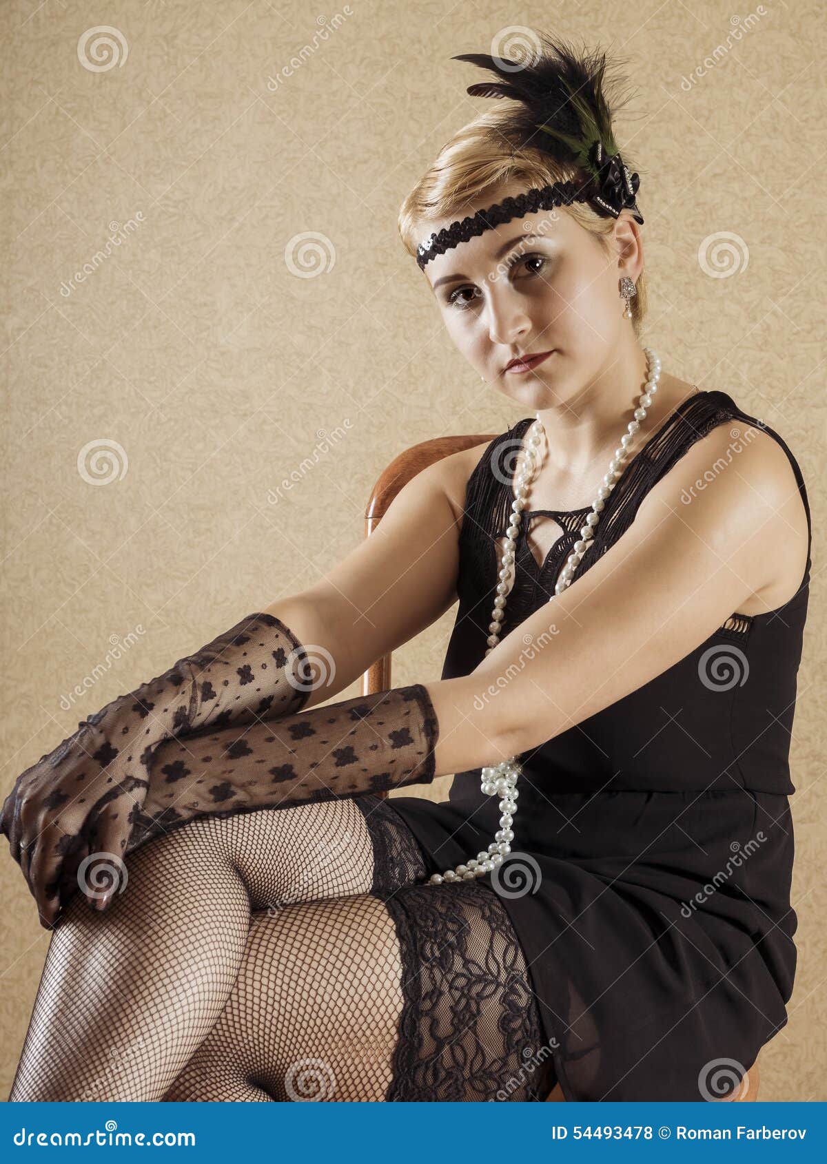 Moda De Chicago De Los Años 30 Foto de archivo - Imagen de ...