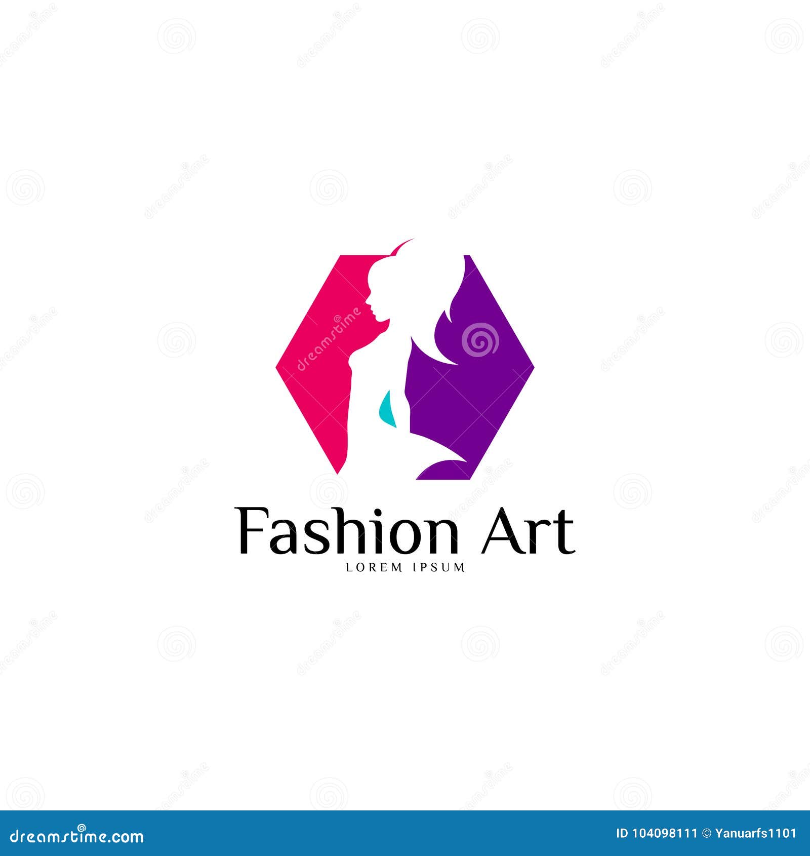 Moda Logo Vector Art Modelo Negocios Ilustración del Vector ...