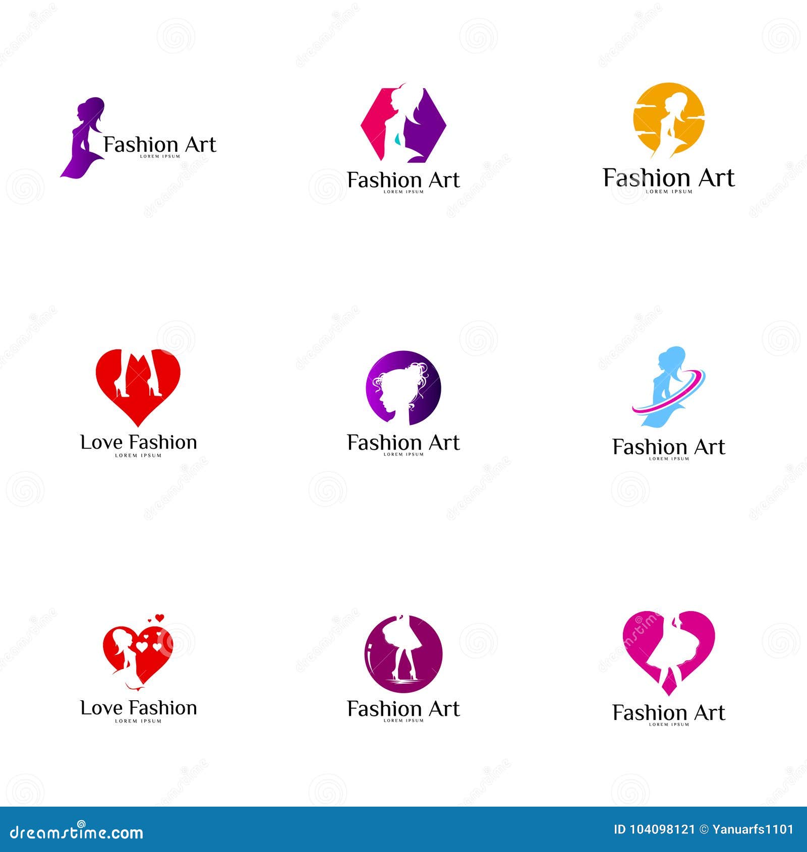 Moda Logo Vector Art Modelo Negocios Stock de ilustración - Ilustración ...