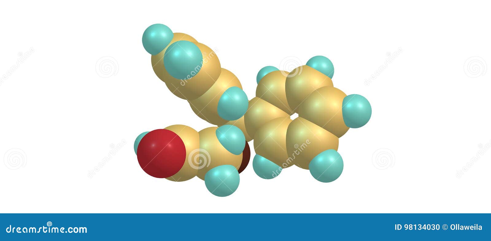 Modafinil Molecular Structure Isolated on White Stock Illustration ...